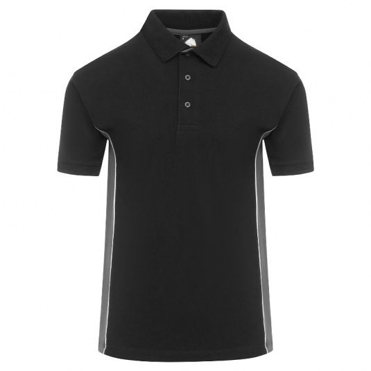 Orn 1180 Silverswift Black/Grey Polo - Workwear.co.uk
