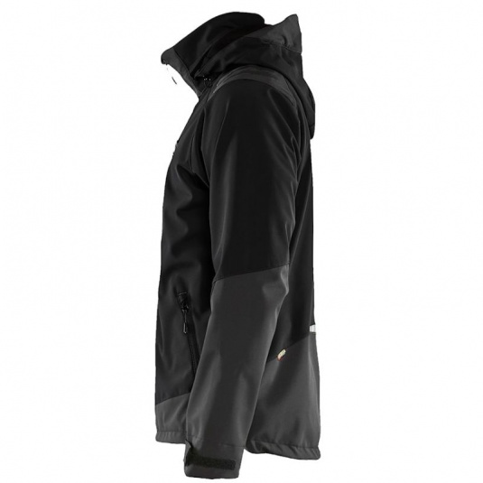 Blaklader Softshell Jacket (Black/Hi-Vis) - Workwear.co.uk