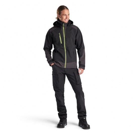 Blaklader Softshell Jacket (Black/Hi-Vis) - Workwear.co.uk