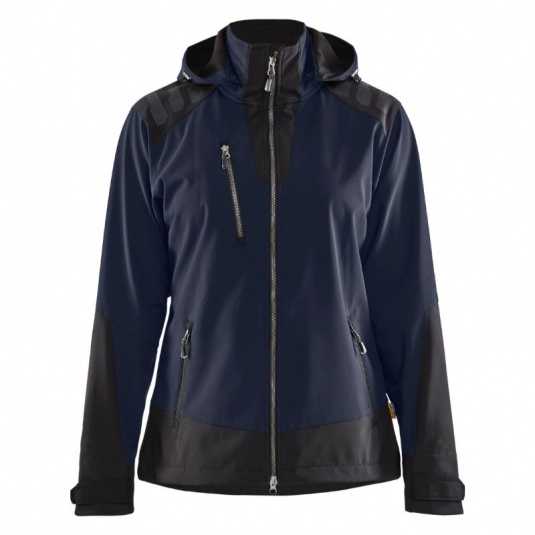 Blaklader Women's Navy Softshell Jacket - Workwear.co.uk