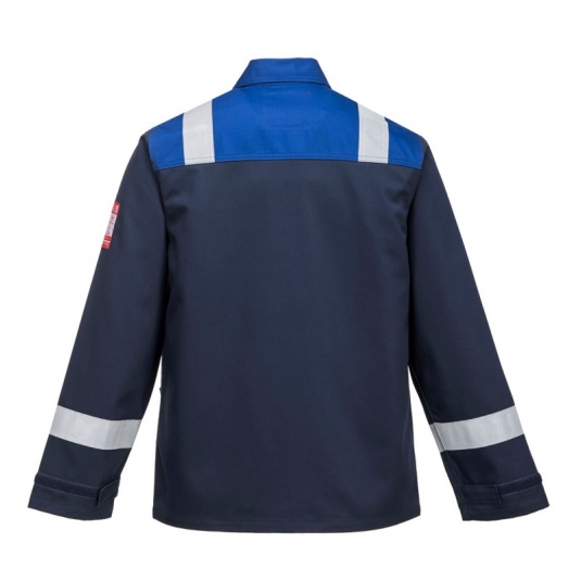 Portwest FR55 Bizflame Blue Oil Rig Jacket - Workwear.co.uk