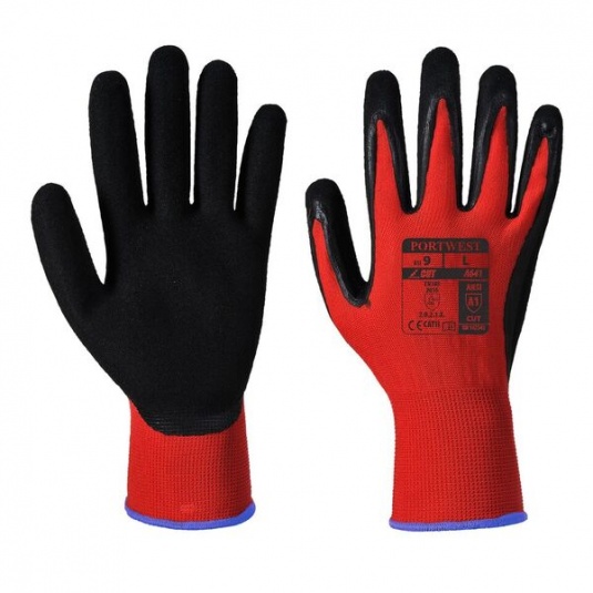Portwest A641 Red PU Coated Gloves - Workwear.co.uk