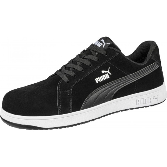 Puma Safety Iconic Suede Black Low Shoes - Workwear.co.uk