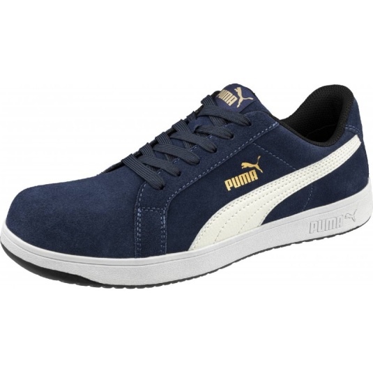 Puma Safety Iconic Suede Black Low Shoes - Workwear.co.uk