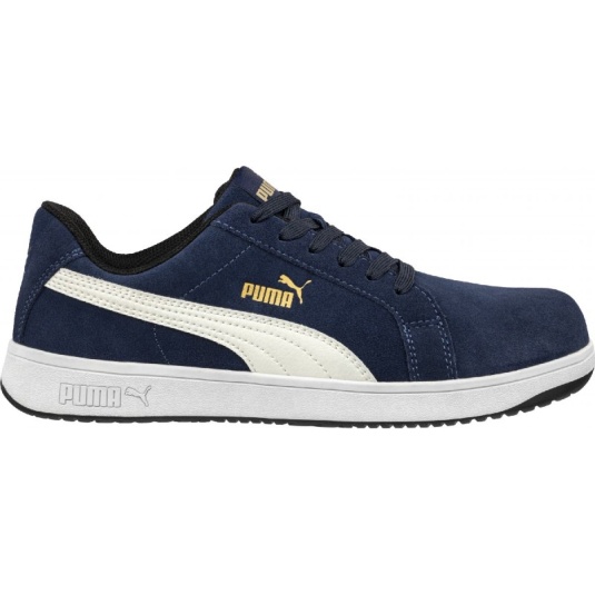 Puma Safety Iconic Suede Black Low Shoes - Workwear.co.uk