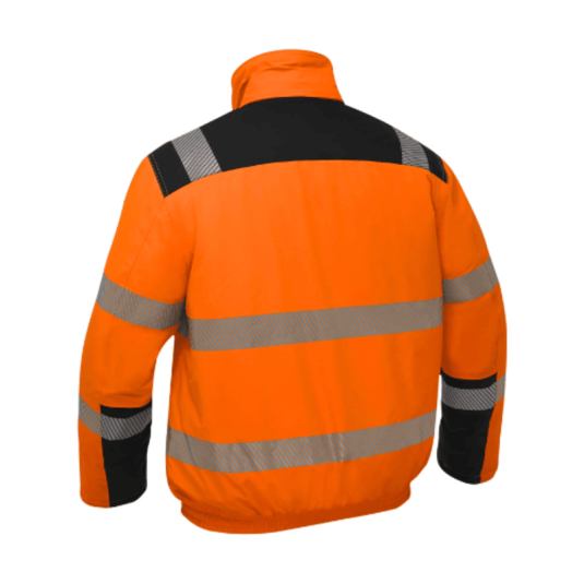 Bisley Eric Orange Reflective Work Jacket - Workwear.co.uk