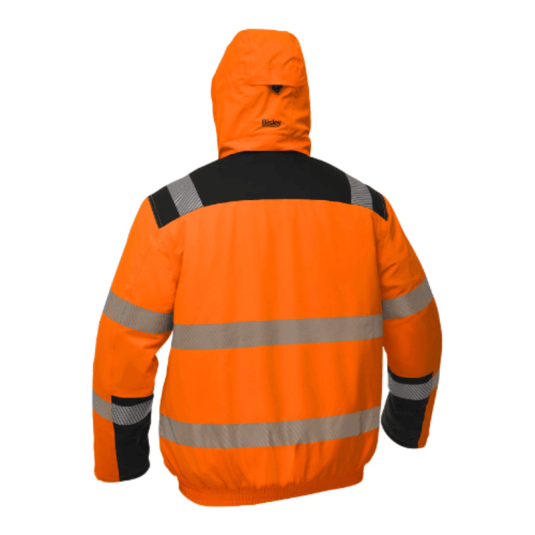 Bisley Eric Orange Reflective Work Jacket - Workwear.co.uk