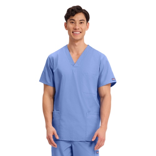 Cherokee 4876 Unisex Ciel Blue Scrub Top - Workwear.co.uk