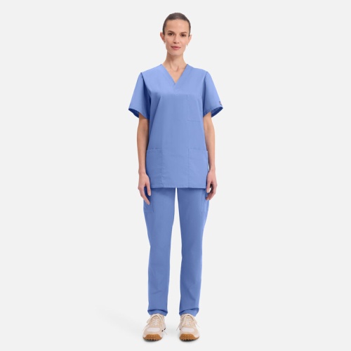 Cherokee 4876 Unisex Ciel Blue Scrub Top - Workwear.co.uk
