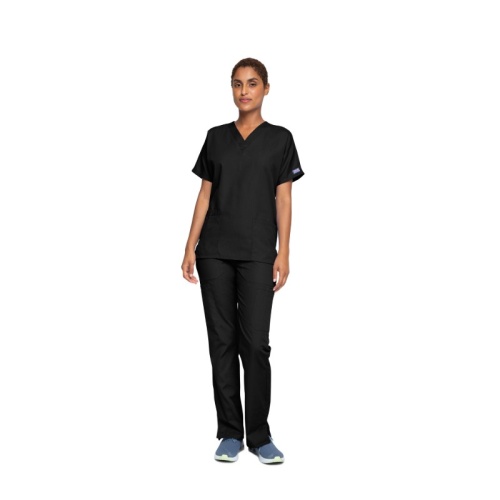 Cherokee 4700 Unisex V-Neck Black Scrub Top - Workwear.co.uk