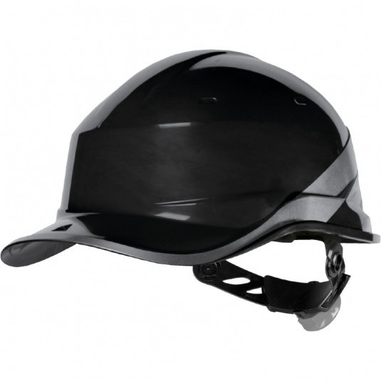 Delta Plus Diamond V Black Hard Hat - Workwear.co.uk