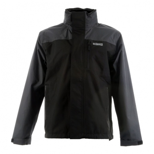 DeWalt Storm Waterproof Work Jacket (Black) - Workwear.co.uk