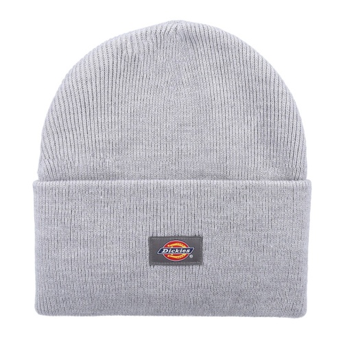 Dickies Acrylic Cuffed Beanie Hat (Grey) - Workwear.co.uk