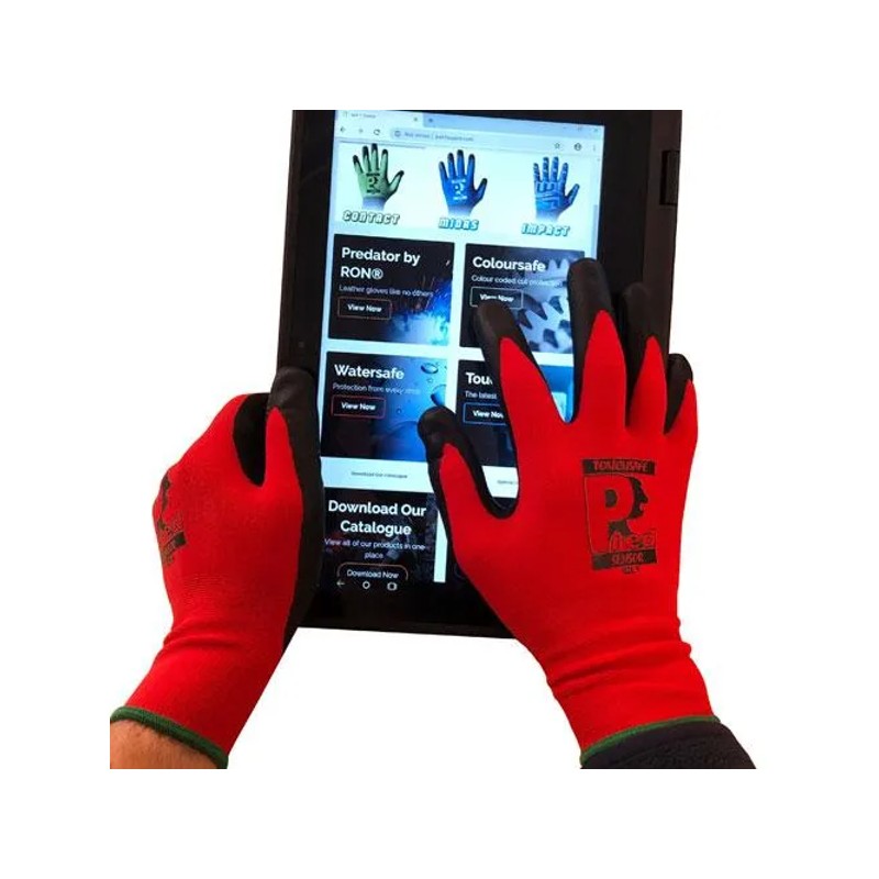 Predator Sensor TS1 Red Handling Gloves - Workwear.co.uk