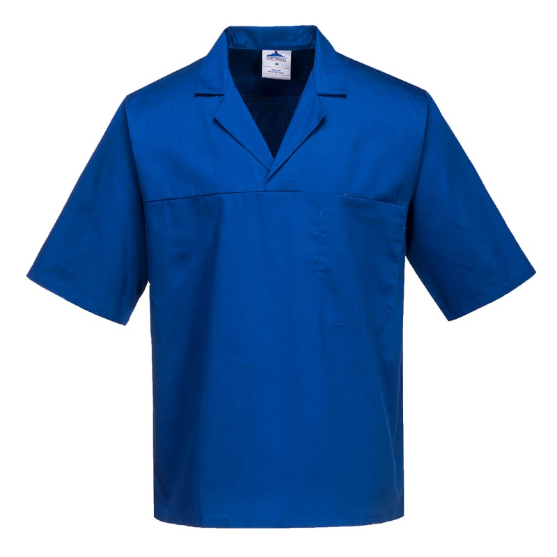 Portwest 2209 Short-Sleeve Baker's Shirt - Workwear.co.uk