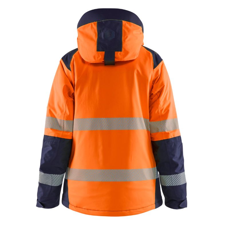 Blaklader 4456 Hi-Vis Jacket (Orange/Navy) - Workwear.co.uk
