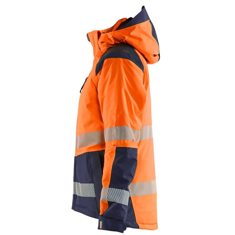 Blaklader 4456 Hi-Vis Jacket (Orange/Navy) - Workwear.co.uk
