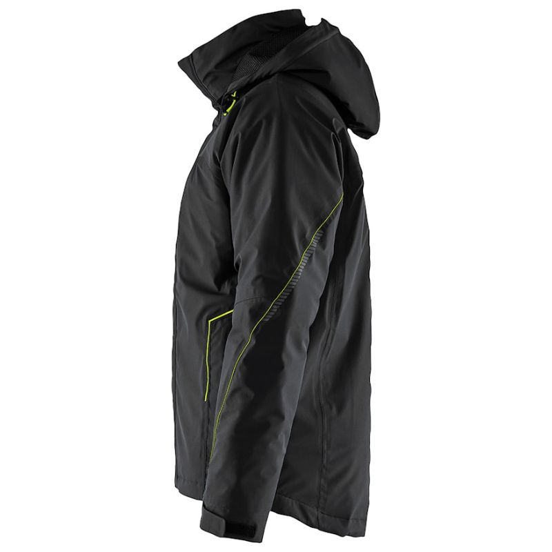 Blaklader Winter Work Jacket (Black/Yellow) - Workwear.co.uk