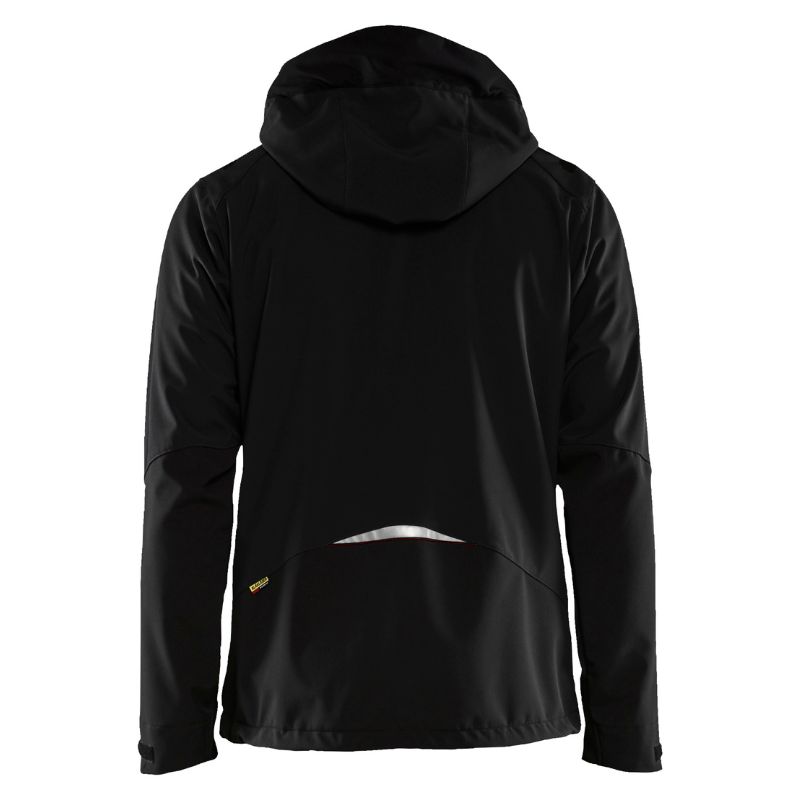 Blaklader Softshell Jacket (Black/Red) - Workwear.co.uk