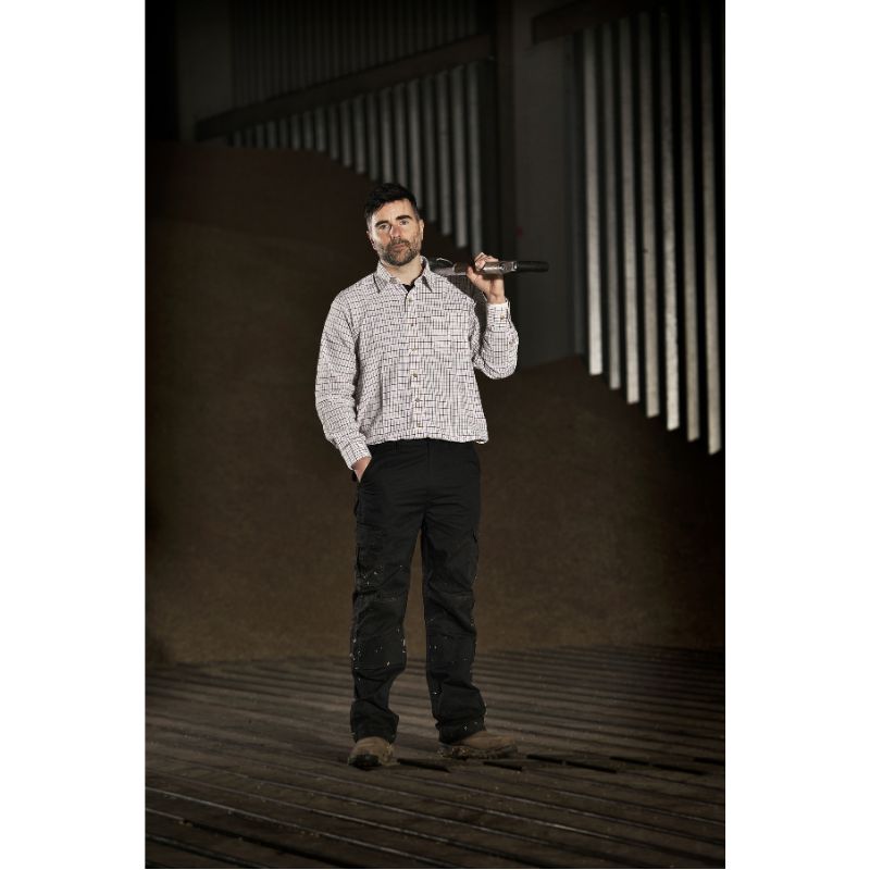 Fort Workwear 100 Tattersall Shirt (Green) - Workwear.co.uk
