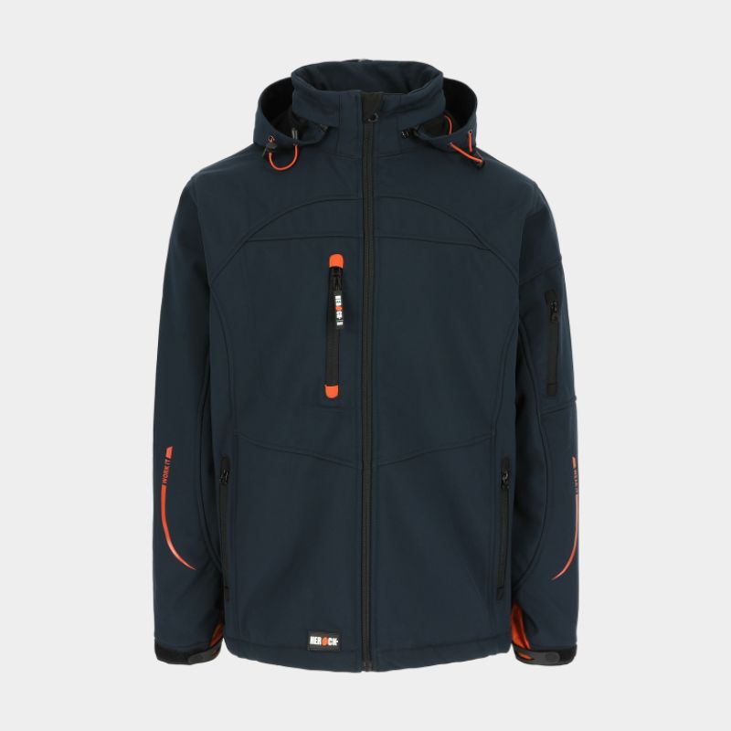Herock Poseidon Soft Shell Jacket (Navy) - Workwear.co.uk