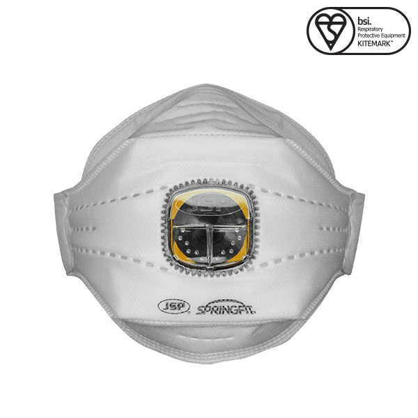 JSP FFP2 Springfit Disposable Mask with Valve - Workwear.co.uk