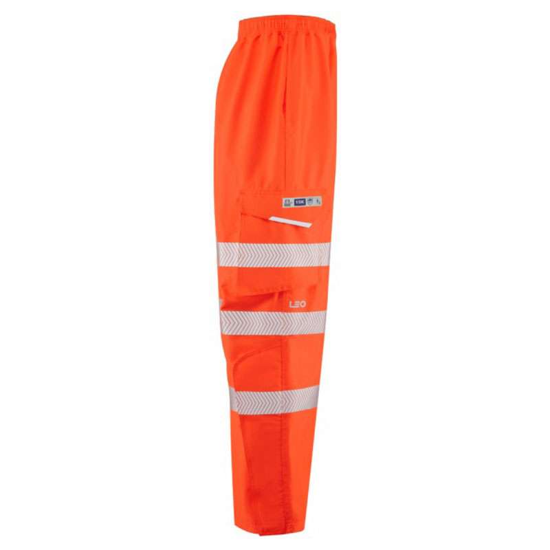 Leo Workwear EcoViz L02 Hi-Vis Overtrousers - Workwear.co.uk