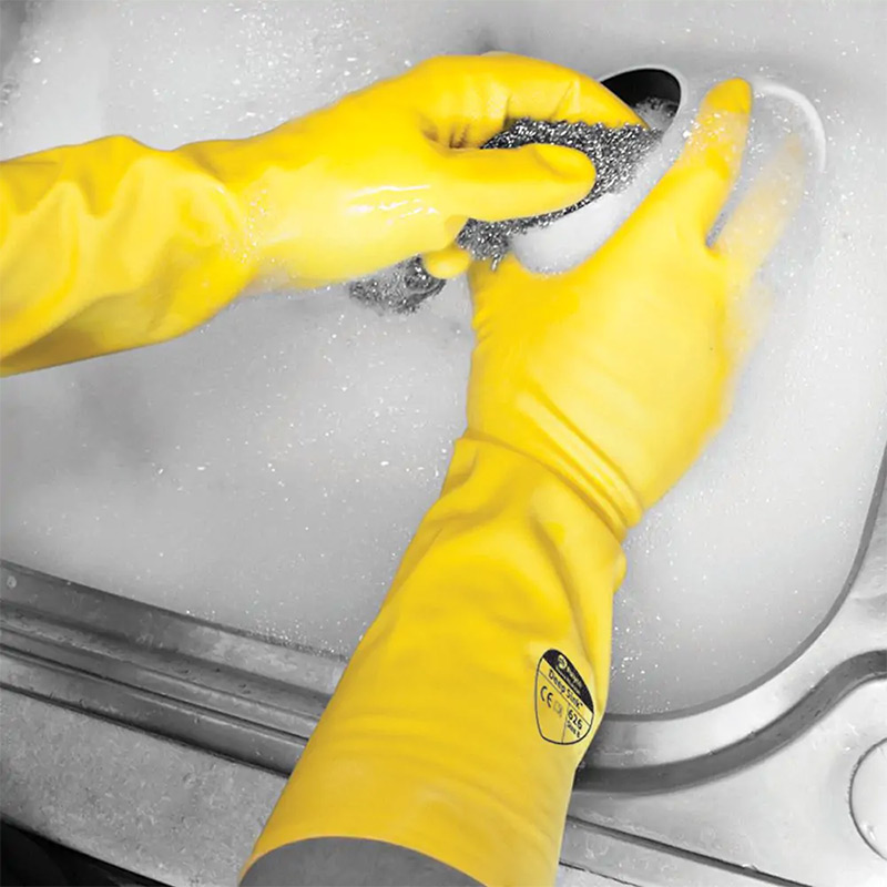 Polyco Deep Sink Extra Long Rubber Gloves - Workwear.co.uk