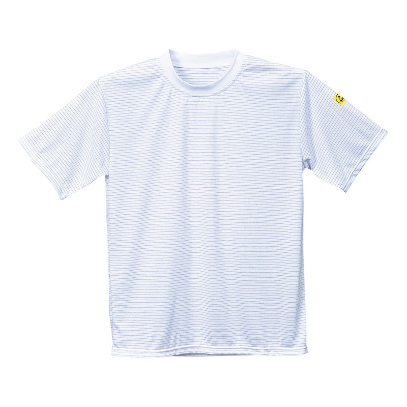 Portwest AS20 White Anti-Static ESD T-Shirt - Workwear.co.uk
