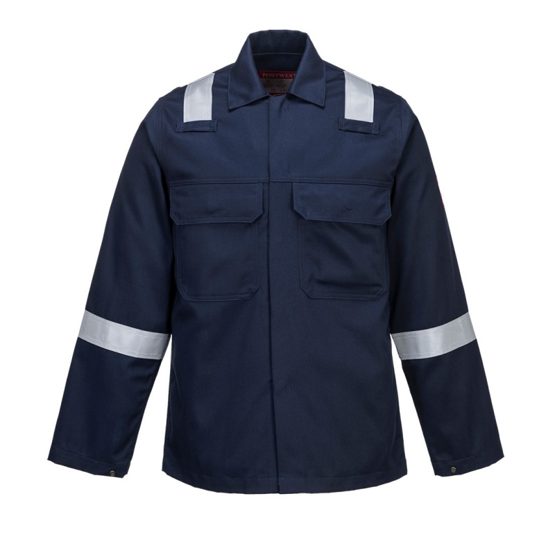 Portwest BZ13 Navy Iona Bizweld Jacket - Workwear.co.uk