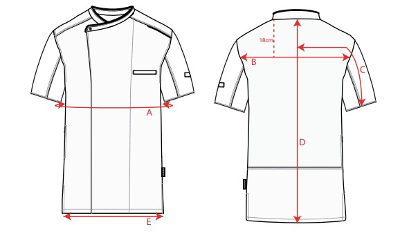 Portwest C735 Short-Sleeve Chefs Jacket - Workwear.co.uk