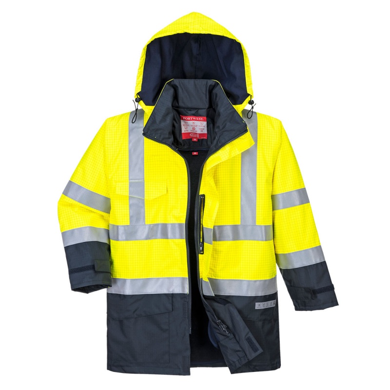 Portwest S779 Bizflame Rain Hi Vis Hazard Jacket - Workwear.co.uk