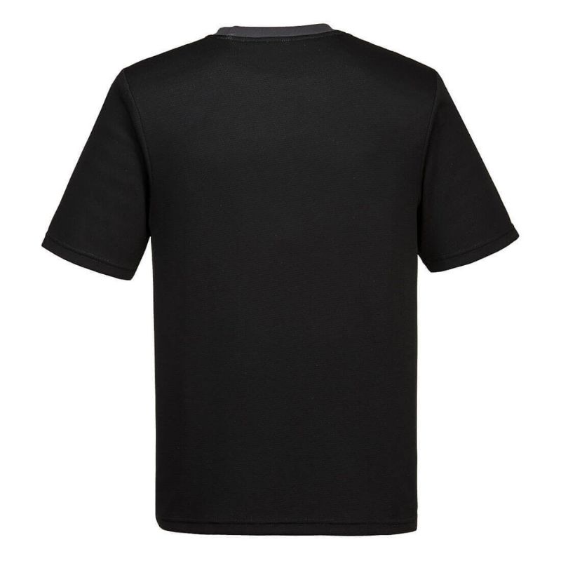 Portwest DX411 DX4 Black Work T-Shirt - Workwear.co.uk