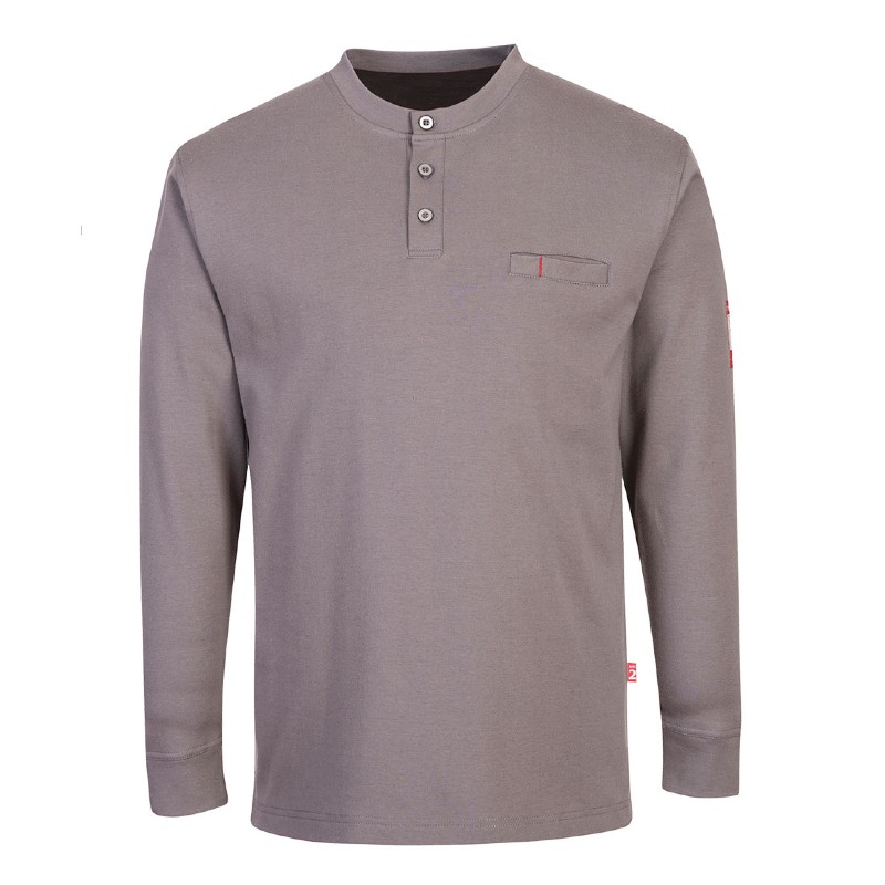 Portwest FR32 Grey Flame Retardant Workwear Top - Workwear.co.uk