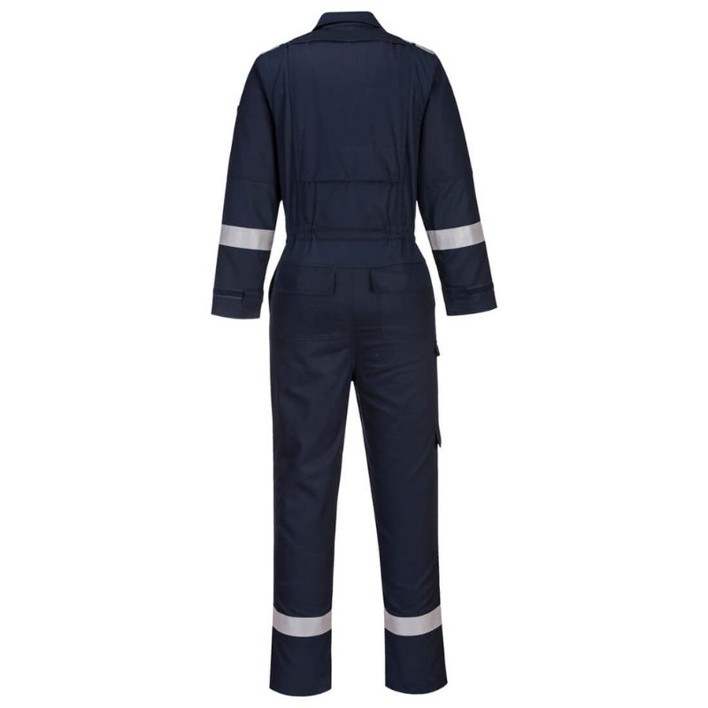 Portwest FR501 Navy Flame Retardant Coveralls - Workwear.co.uk