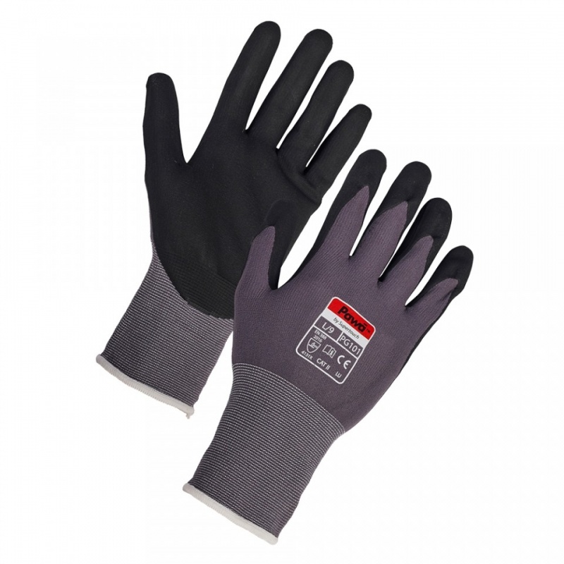 Pawa PG101 Nitrile-Coated Precision Gloves - Workwear.co.uk