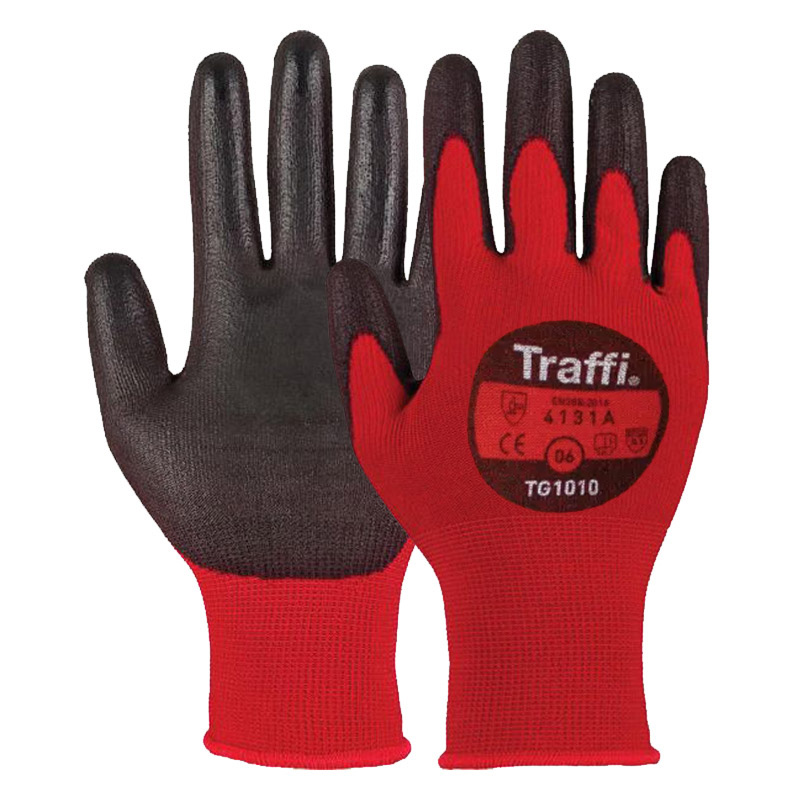 TraffiGlove TG1010 Classic Cut Level 1 Handling Gloves (Pack of 10 ...