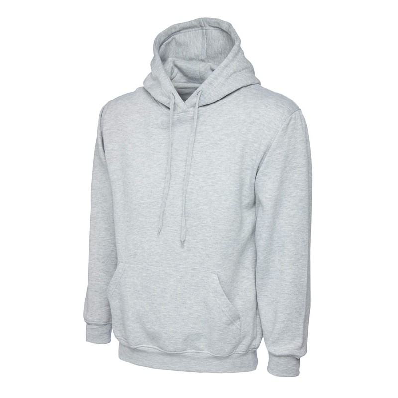 Uneek UC502 Classic Work Hoodie (Grey) - Workwear.co.uk