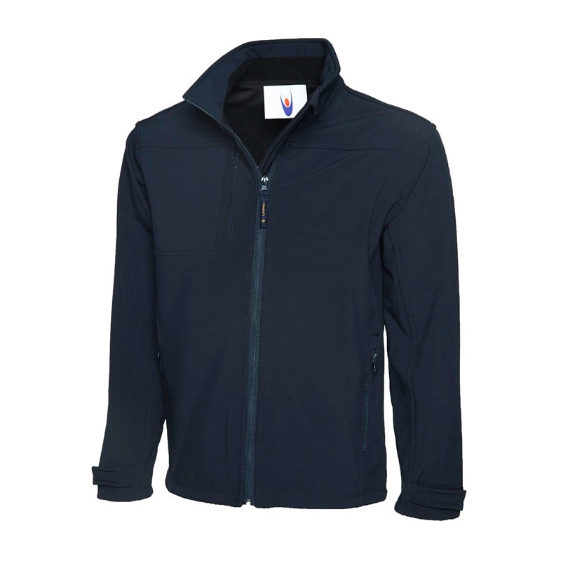 Uneek UC611 Soft Shell Work Jacket (Navy) - Workwear.co.uk