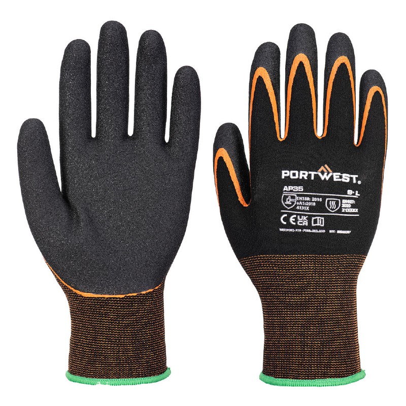 Portwest AP35 Grip 15 Palm-Coated Gloves - Workwear.co.uk