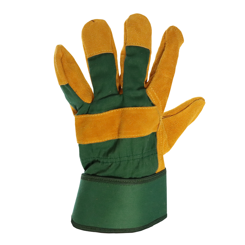 Briers BRO/GRN Suede Gardening Gloves - Workwear.co.uk