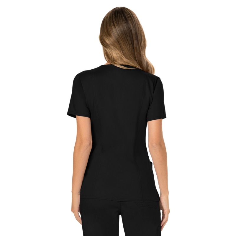Cherokee WW610 Black Scrub Top - Workwear.co.uk