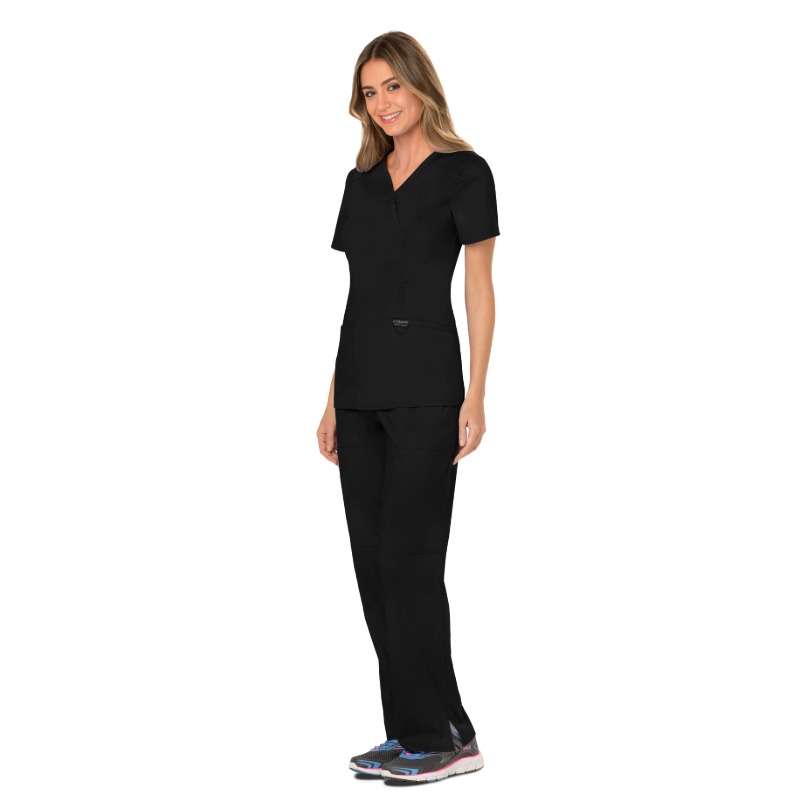 Cherokee WW610 Black Scrub Top - Workwear.co.uk