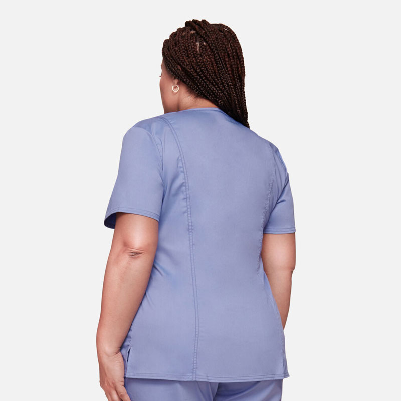 Cherokee WW610 Women's Ciel Blue Scrub Top - Workwear.co.uk