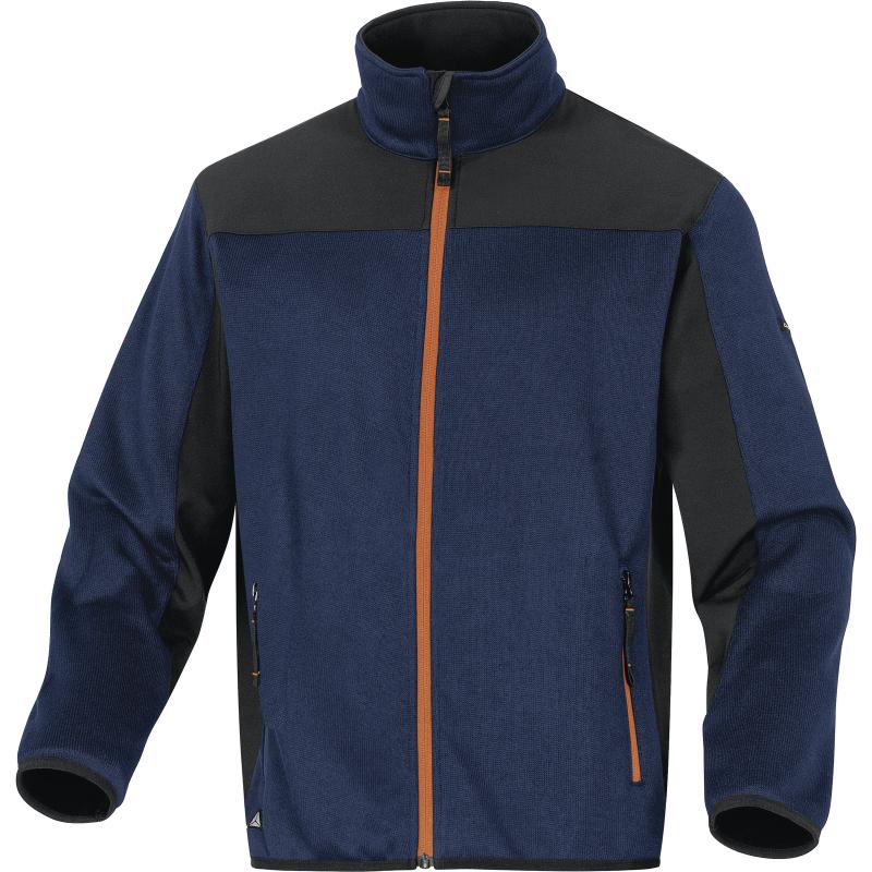 Delta Plus BEAVER Navy Polyester Cardigan Jacket - Workwear.co.uk
