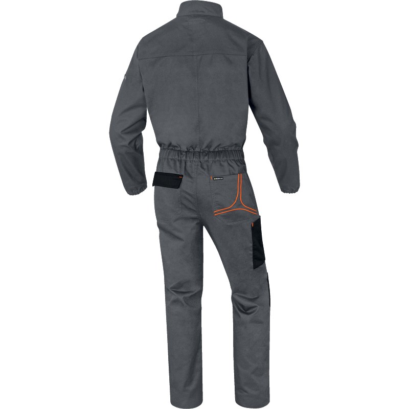 Delta Plus M2CO3 Grey/Orange Overalls - Workwear.co.uk