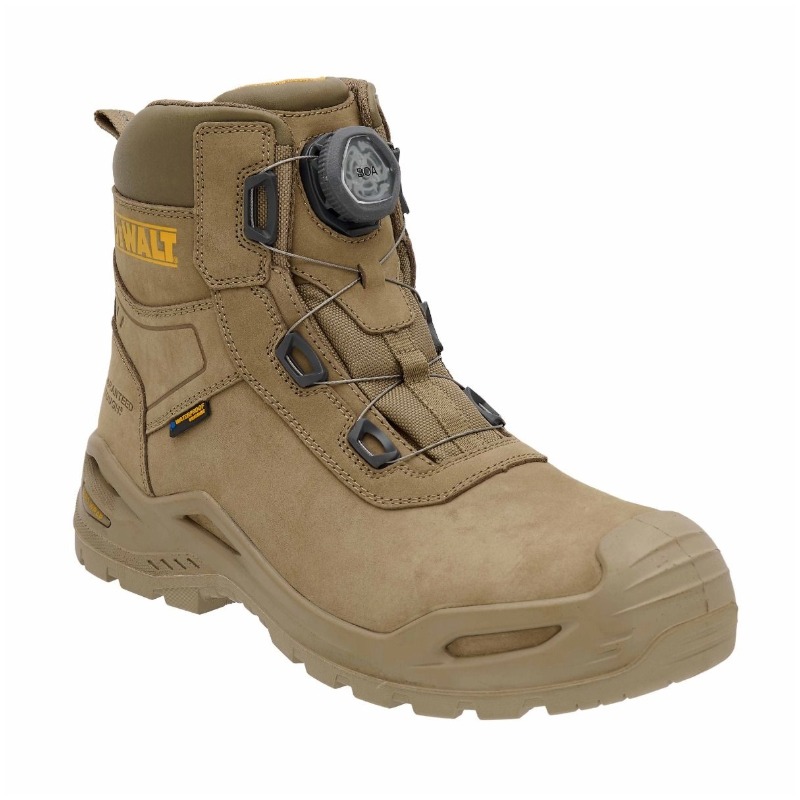DeWalt Lander Nubuck Leather Boots (Stone) - Workwear.co.uk