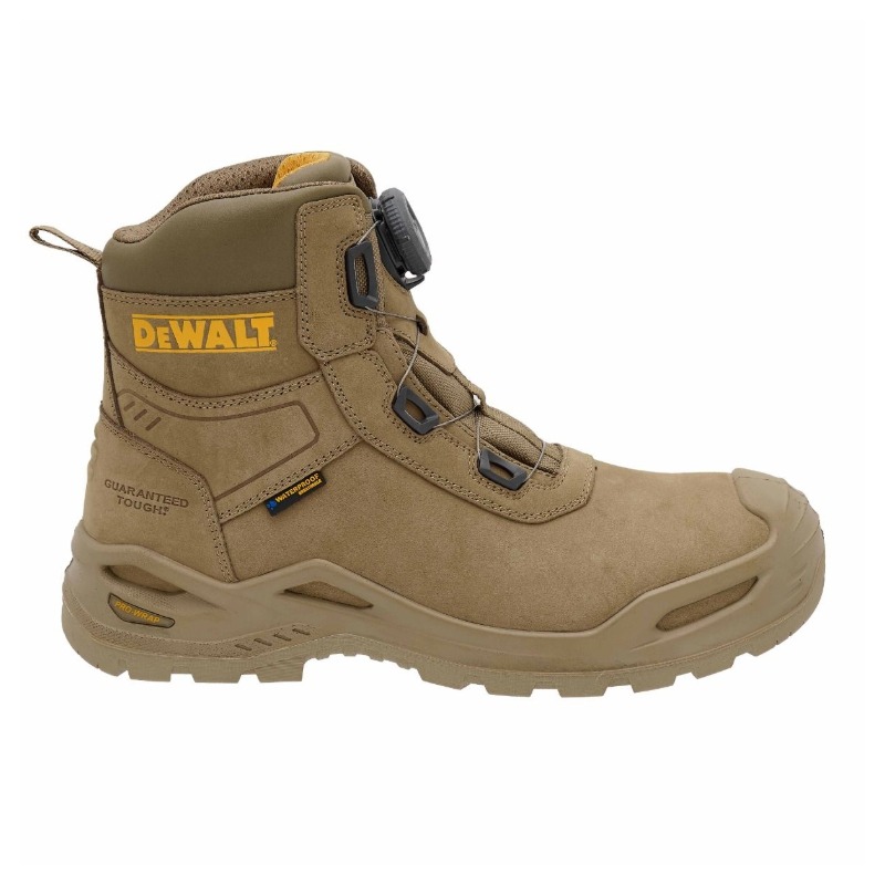 DeWalt Lander Nubuck Leather Boots (Stone) - Workwear.co.uk