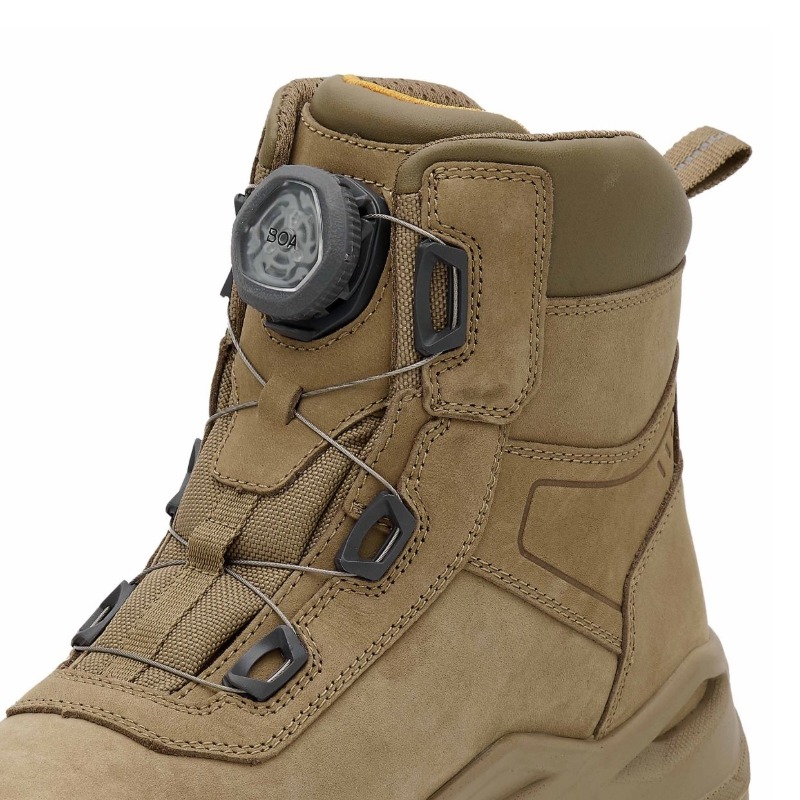 DeWalt Lander Nubuck Leather Boots (Stone) - Workwear.co.uk