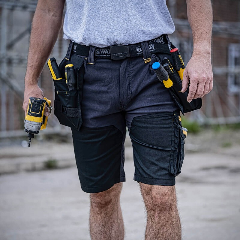 DeWalt Hamden Pro-Stretch Cargo Work Shorts - Workwear.co.uk